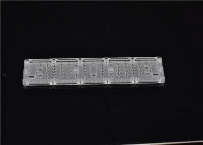 China 3030 SMD LED Street Light Module Lens 150×80 Degree PMMA Optical Lens with Silicone Gasket 236×70mm for sale