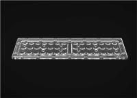 China 80×150 Degree 42-in-1 LED Street Light Lens Array with Heat Sink - 236×70mm PMMA Lens 93% Transmittance for sale