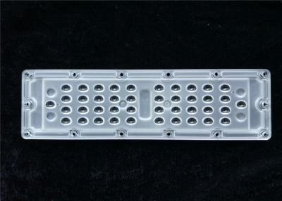 China Asymmetric 42 In 1 LED Street Light Retrofit Lens - 80x150° Beam Angle, 236x70mm PMMA Optical Lens for sale