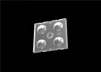 China 90 Degree 4-in-1 LED Light Lens 50×50mm PMMA Material for 3535/5050 LED Flood Lighting for sale
