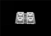 China Multi Optics LED Bulb Lens 4 In 1 - 50×50mm PMMA Lens with 50° Beam Angle for Flood Lamps for sale