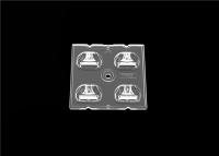 China Type II-M 2 Vehicle Lanes LED Light Lens 50x50mm with 65×150° Beam Angle for Street Lighting for sale