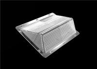 China PC LED Lens SMD 3030 Transparent 300mm WallPack Cover with 93% Transmittance and 90℃ Temperature Rating for sale