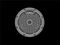China 120 Degree PC LED Lens for High Bay Light D110xH6.8mm 93% Transmittance for sale
