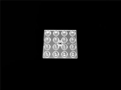 China Square 3030 Type UV LED Lens - 60 Degree Beam Angle, 49.6mm Dimensions, PC Material for Shoebox Lighting for sale
