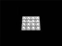 China Square LED Collimator Lens 49.6×49.6×4.4mm PC Material for Shoebox Lighting Systems for sale