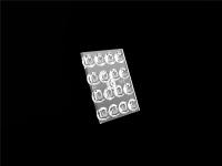 China 16 in 1 LED Optics Lens for Highway Lamp 49.6x49.6x4.4mm PC Type3 Beam for sale
