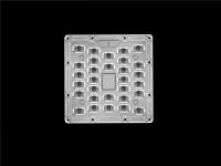 China High Power LED Optics Lenses 90° Beam Angle D235×H9.4mm for Street & High Bay Lights for sale