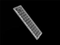China 5mm Silicone LED Lens for High Bay Lights - 90° Beam Angle, 235mm Diameter, PC Material with 93% Transmittance for sale
