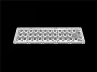 China High Efficiency Square LED Optics Lenses Lowest Total Cost Solution 35 In 1 for sale