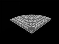 China Special Shape LED Lens Reflector / LED Strip Lens D235*H9.4mm PC Material for sale