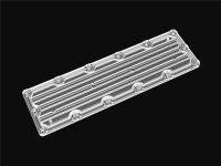 China Three Row LED Linear Light Lens 90×110 Degree Diffuser for 3030/2835 LEDs with 90℃ Temperature Rating for sale