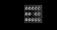 China SMD3030 Square LED Lens 14 in 1 50x50mm Asymmetric 65x130 Degree for Street Lighting for sale
