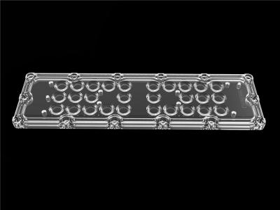 China 60 Degree LED Optics Lens 236x70mm for High Bay Light Retrofit with 93% Transmittance and ROHS Certification for sale