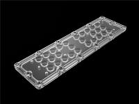 China 60 Degree LED Optics Lens 236x70mm for High Bay Light Retrofit with 93% Transmittance and ROHS Certification for sale