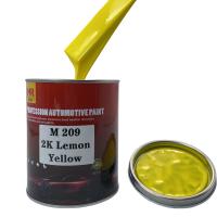 China M209 Lemon Yellow 2 Pack Automotive Paint 2k Colour Paint For Car High Transparency for sale