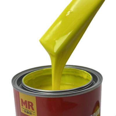 China M210 Bright Yellow Automotive Paint 2K Acrylic Paint Weather Resistant for sale