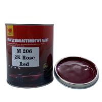 China M206 Rose Red Car Paint Liquid Coating Two Pack Paint For Cars Vibrant Color for sale