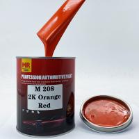 China M208 Orange Red Car Paint 2K Auto Paint For Metal Strong Weather Resistance for sale
