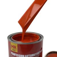 China M208 Orange Red Car Paint 2K Auto Paint For Metal Strong Weather Resistance for sale