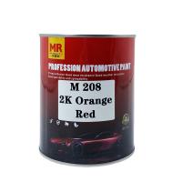 China M208 Orange Red Car Paint 2K Auto Paint For Metal Strong Weather Resistance for sale