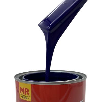 China M120 1K Standard Bule Car Refinish Paints Solid Color Car Paint Good Adhesion for sale