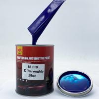 China M119 Throughly Blue 1K Acrylic Car Paint Auto Refinish Paint Smooth Finish for sale