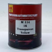 China M114 Transparent Yellow 1K Car Paint Custom Automotive Paint Chemical Resistance for sale