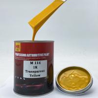 China M114 Transparent Yellow 1K Car Paint Custom Automotive Paint Chemical Resistance for sale