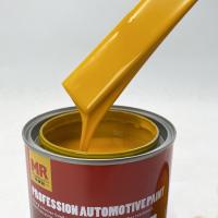 China M114 Transparent Yellow 1K Car Paint Custom Automotive Paint Chemical Resistance for sale