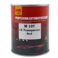 China M107 1K Transparent Red Auto Colour Paint Solid Color Auto Paint High Durability for sale