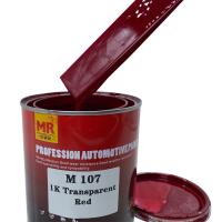 China M107 1K Transparent Red Auto Colour Paint Solid Color Auto Paint High Durability for sale