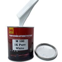 China M100 Pure White Car Paint 1k Basecoat Car Paint Yellowing Resistance for sale