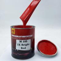 China M105 Bright Red Auto Paint 1K Basecoat Car Paint With Metallic Heat Resistance for sale