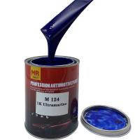 China M124 1K Ultramarine Car Paint Good Adhesion Matte Black Car Paint for sale