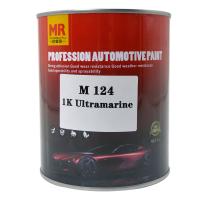 China M124 1K Ultramarine Car Paint Good Adhesion Matte Black Car Paint for sale