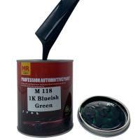 China M118 1K Blueish Green Automotive Refinish Paint Acrylic Resin Restoration Car Paint for sale