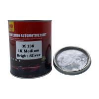 China M136 1K Medium Bright Silver Auto Paint Metallic Silver Car Paint Smooth Finish for sale