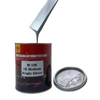 China M136 1K Medium Bright Silver Auto Paint Metallic Silver Car Paint Smooth Finish for sale