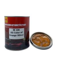 China M126 1K Orange Silver Spray Paint For Car Metallic Silver Auto Paint High Coverage for sale