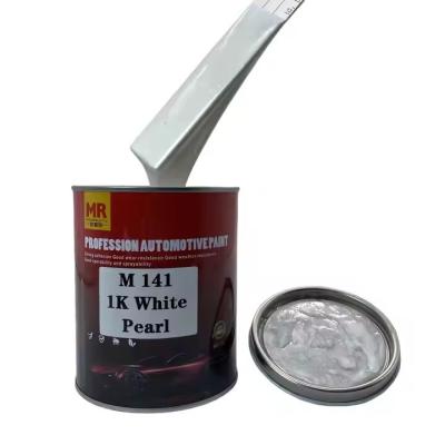 China M141 1K Pearl White Automotive Paint Ultra Fine Pearlescent Car Paint UV Protection for sale