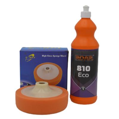 China Round Foam 6 Inch Car Buffing Sponge Car Polisher Sponge 50 Grit for sale
