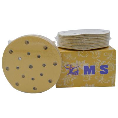 China 5 Inch 6 Inch 6 Hole 17Hole Dry Abrasive Paper Car Paint Tools for sale