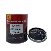 China M202 2K Blend Black Automotive Refinish Mixing Paint with Gray-Yellow Undertone OEM Approved Solvent Based Chroma Reducer for sale