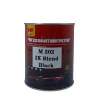 China M202 2K Blend Black Automotive Refinish Mixing Paint with Gray-Yellow Undertone OEM Approved Solvent Based Chroma Reducer for sale