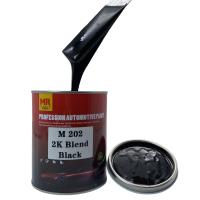 China M202 2K Blend Black Automotive Refinish Mixing Paint with Gray-Yellow Undertone OEM Approved Solvent Based Chroma Reducer for sale