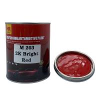 China M203 2K Bright Red Automotive Mixing Paint with Yellowish Tone OEM Approved Solvent Based Color Concentrate for sale
