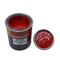 China M203 2K Bright Red Automotive Mixing Paint with Yellowish Tone OEM Approved Solvent Based Color Concentrate for sale