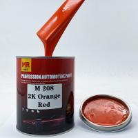 China M208 2K Orange Red Warm Tone Mixing Base High Pigment Colorant Professional Automotive Refinish Paint for sale