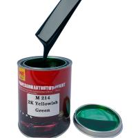 China M214 2K Yellowish Green Automotive Refinish Paint Vibrant Green with Yellow Tone Colorant for sale